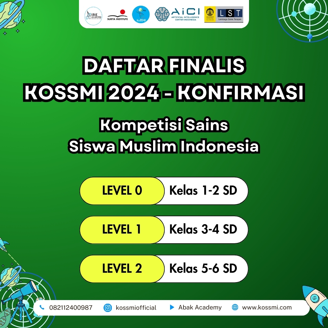 Daftar Finalis KoSSMI 2024 – KOSSMI (Kompetisi Sains Siswa Muslim ...